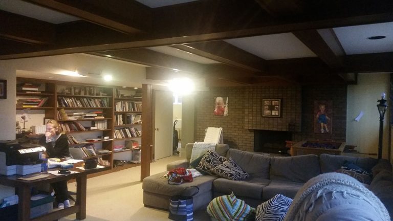 Mid-Century Modern Basement Remodel - Morris Builders, Inc.