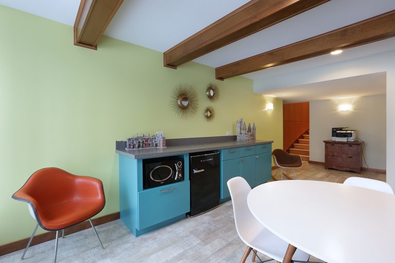 Mid-Century Modern Basement Remodel - Morris Builders, Inc.